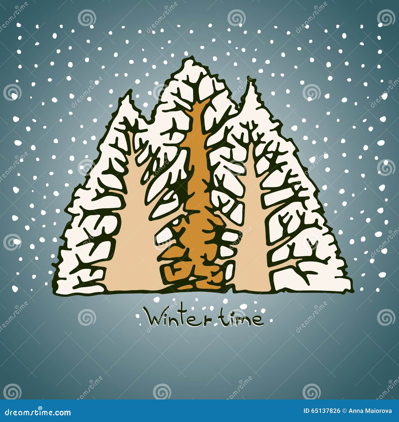Winter time. stock vector. Illustration of pattern, blurred - 65137826