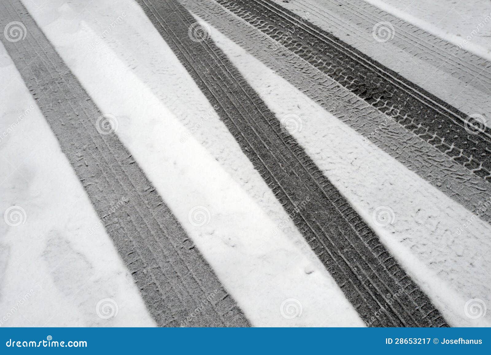 Winter tire marks stock image. Image of automobile, cold - 28653217