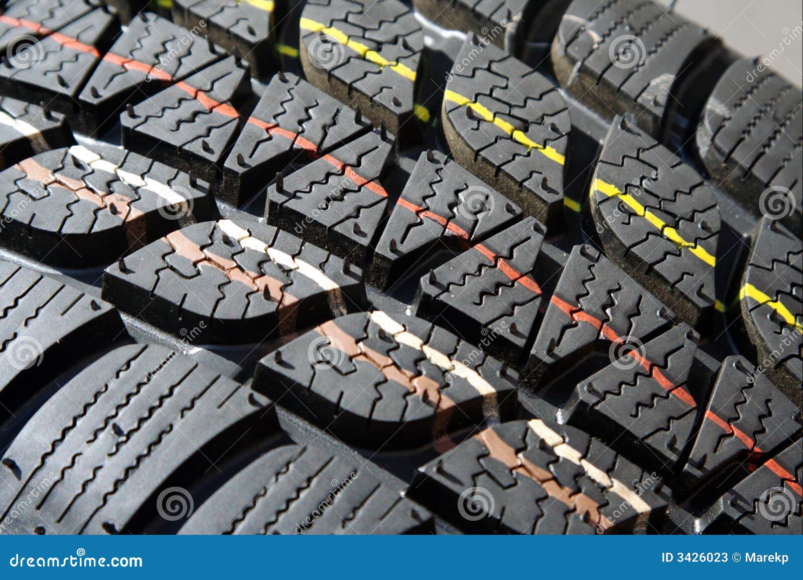 Winter tire tread stock image. Image of traffic, marking - 3426023