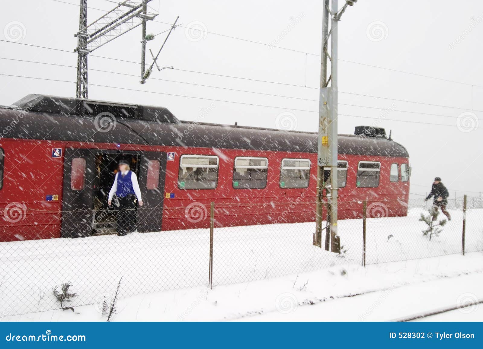 Winter Train Station stock photo. Image of europe, oslo - 528302