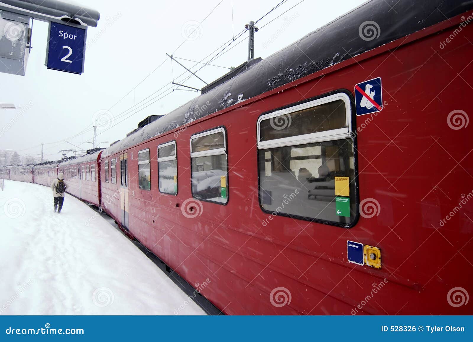Winter Train Station stock photo. Image of scenic, rail - 528326