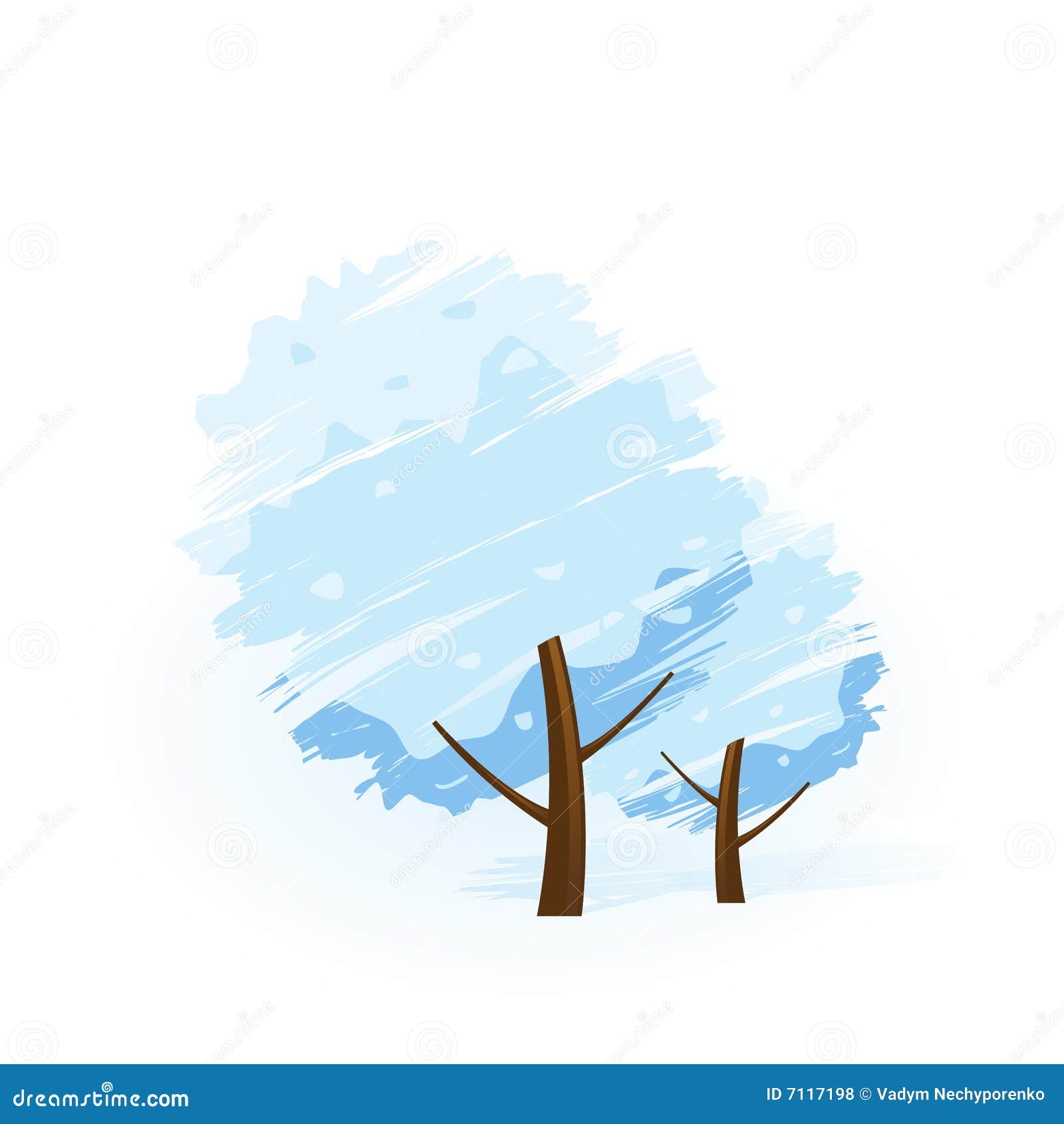 Winter tree icon stock vector. Illustration of internet - 7117198