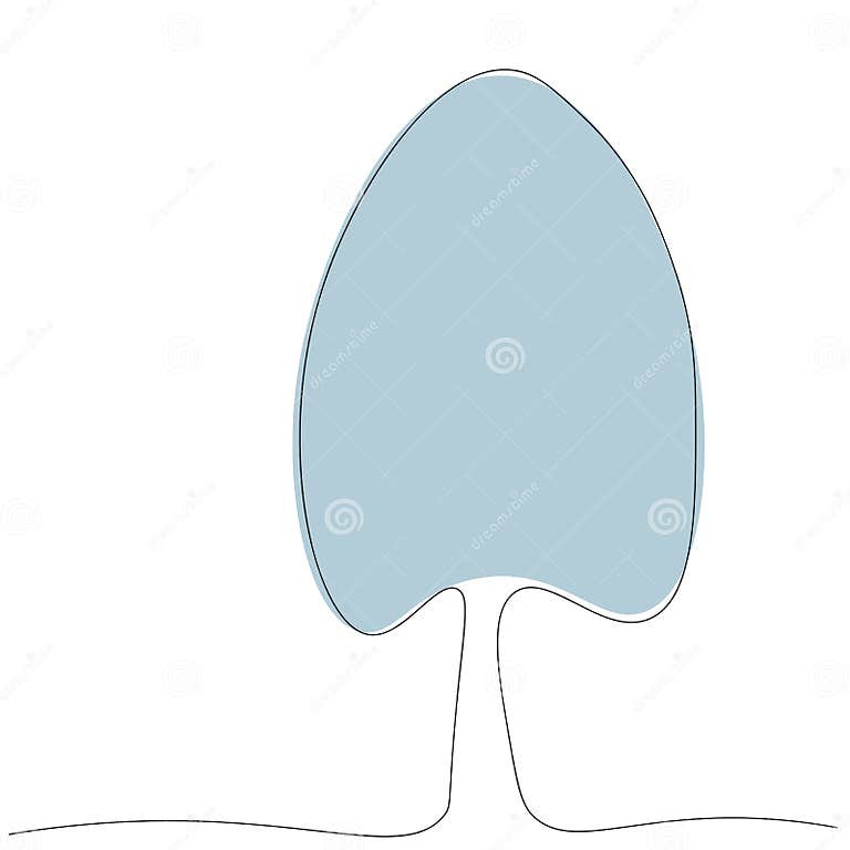 Winter Tree Line Drawing Vector Illustration 向量例证 - 插画 包括有 自然, 艺术 ...