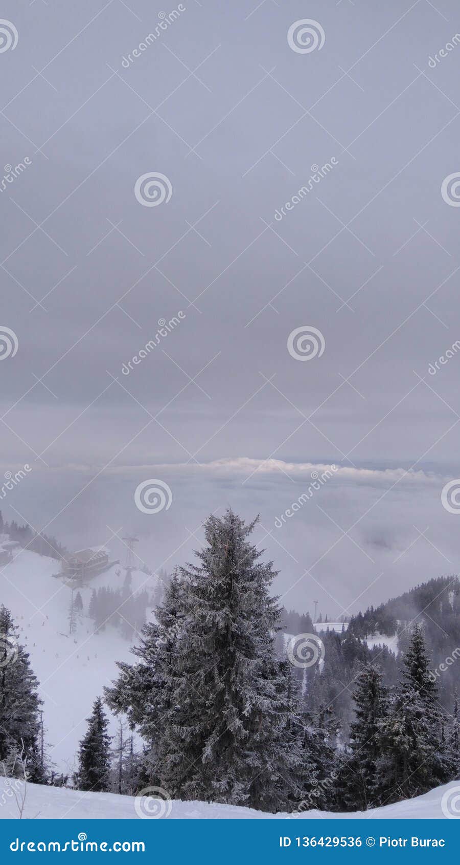 Winter up in the mountains stock photo. Image of height - 136429536