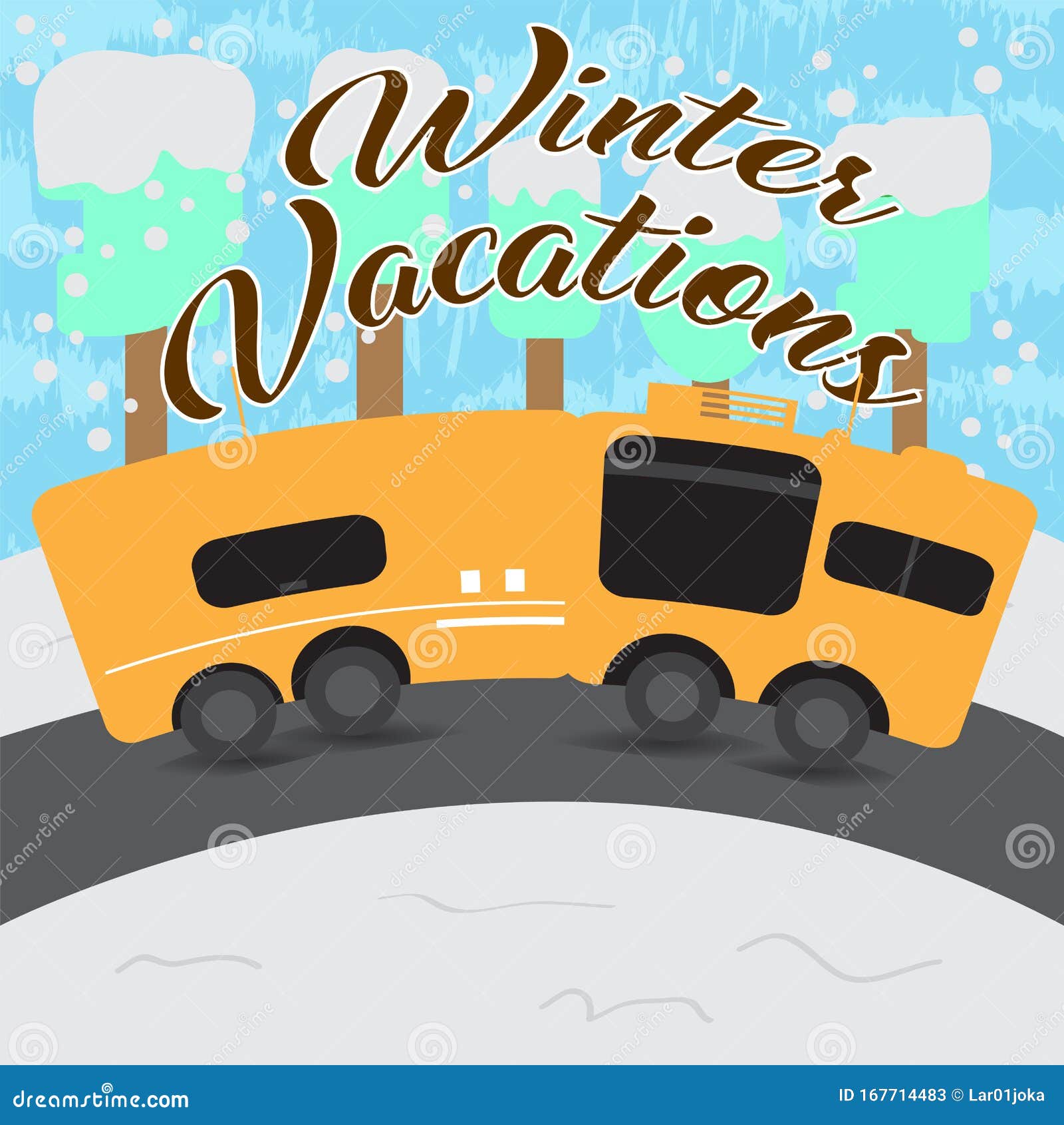 Winter vacation poster stock vector. Illustration of recreation - 167714483