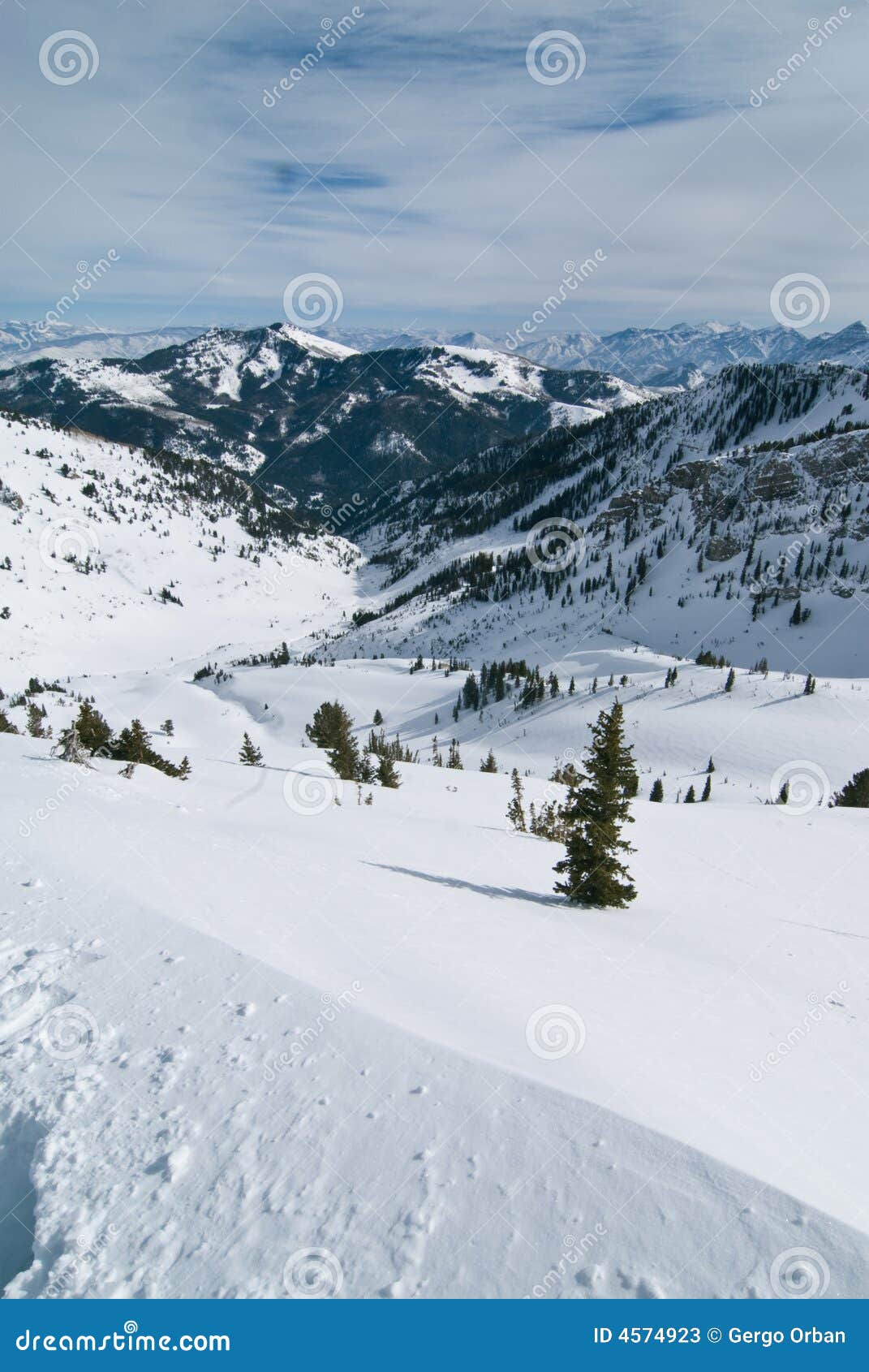 Winter valley stock image. Image of intact, rockies, backcountry - 4574923