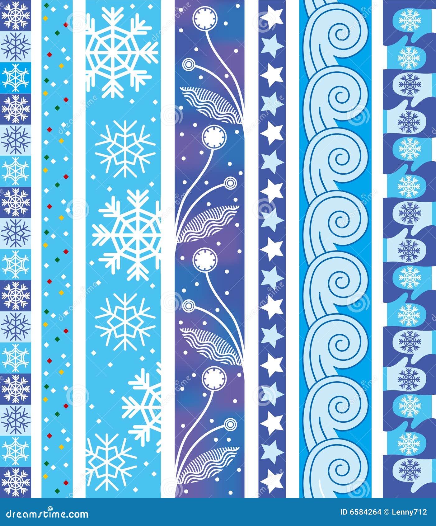 Winter vector border stock vector. Illustration of vector - 6584264