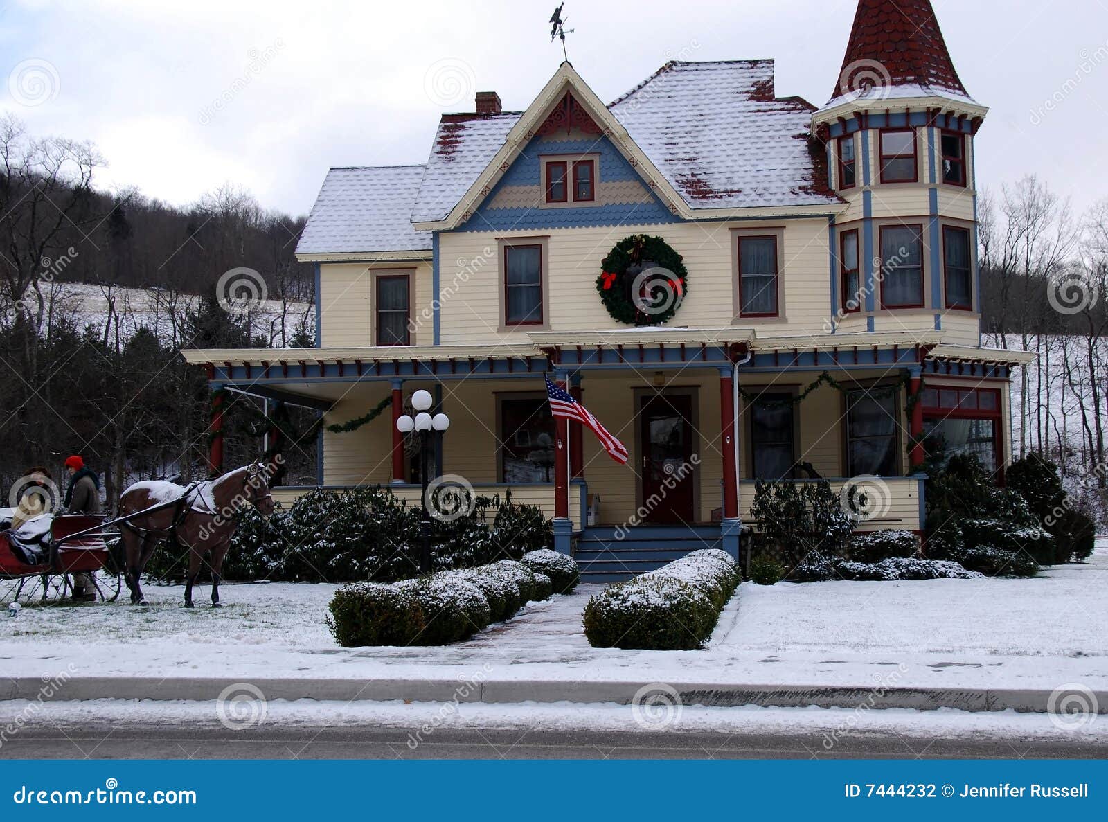 Winter Victorian stock photo. Image of winter, vintage - 7444232