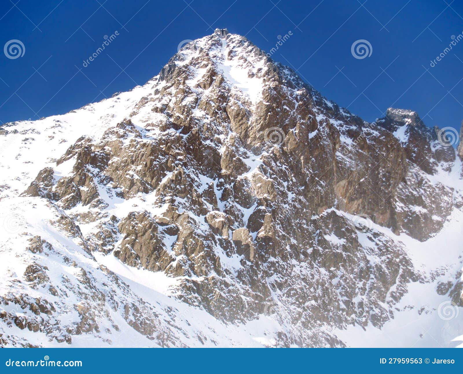 Peak Of Lomnicky Stit In Vysoke Tatry National Park, Slovakia Stock ...