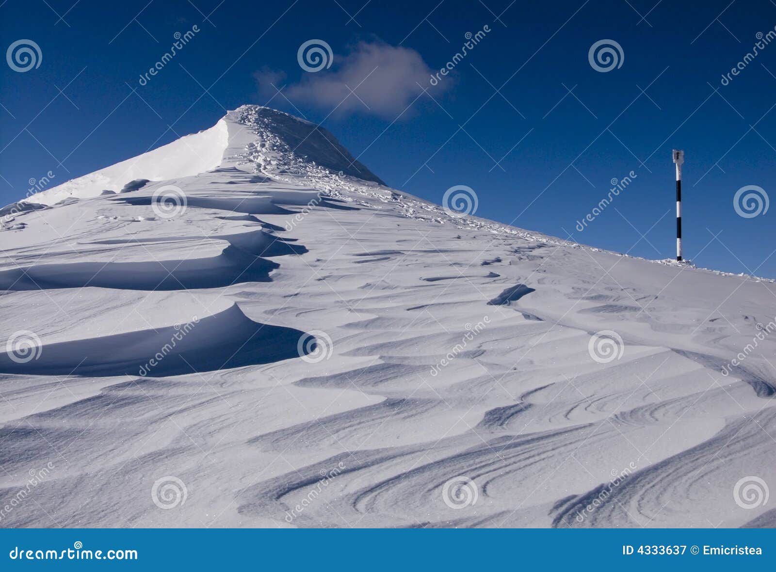 Winter volcano in Romania stock image. Image of cold, alpine - 4333637