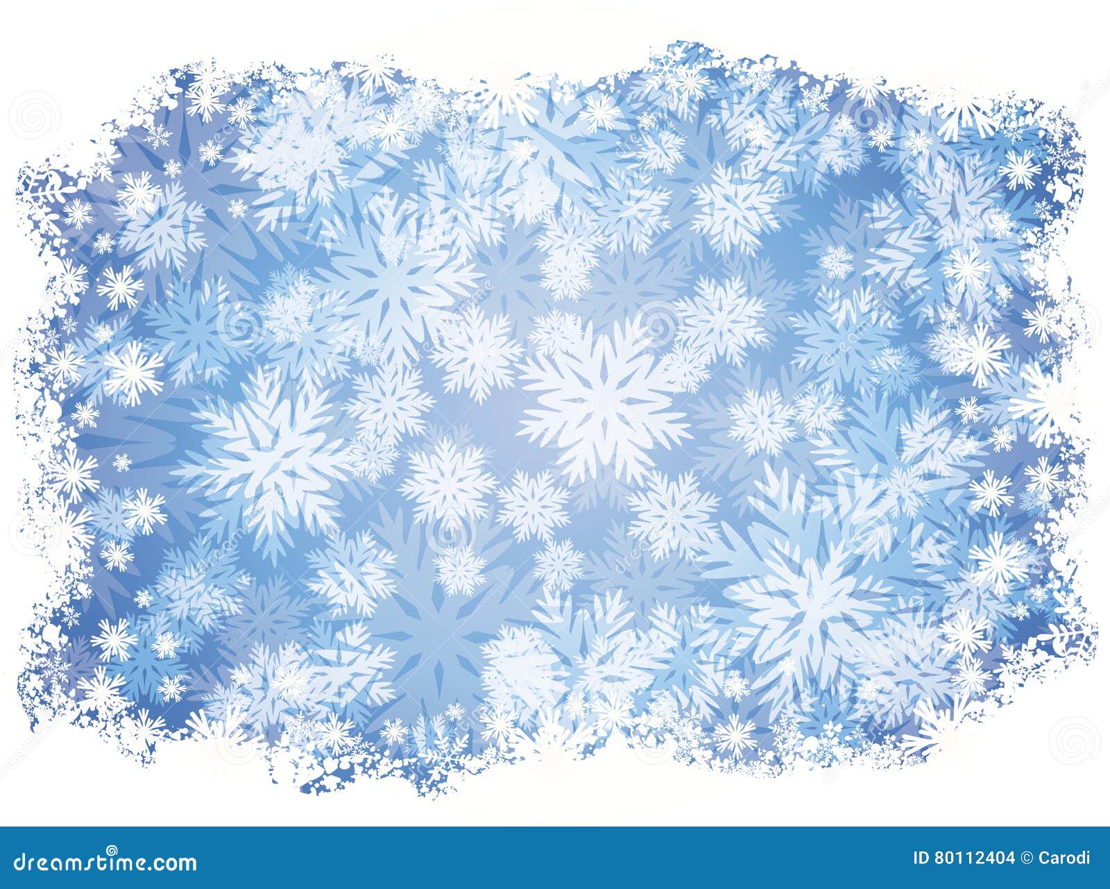 Winter Wallpaper with Snowflakes, Vector Stock Vector - Illustration of ...