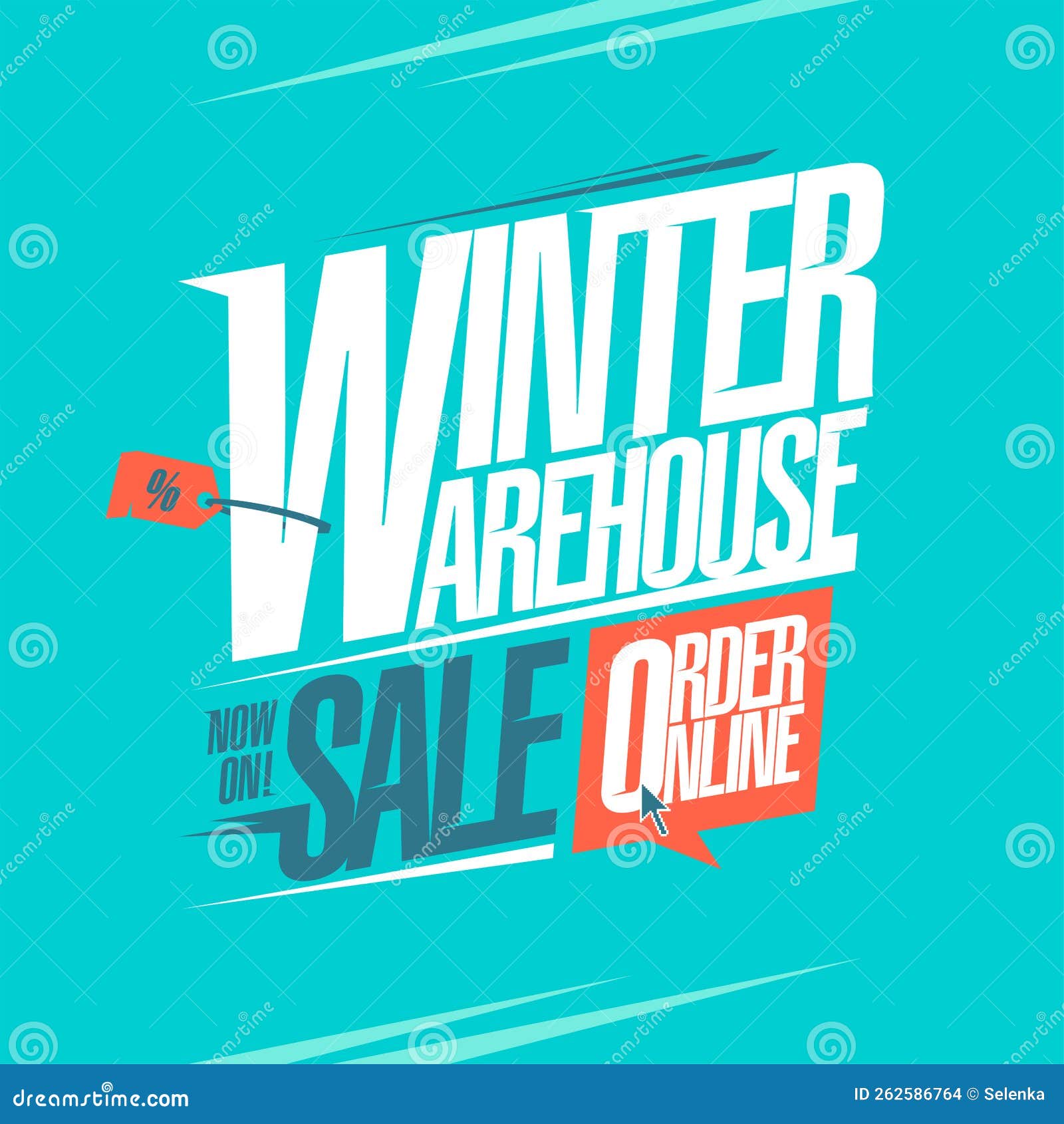 Winter Warehouse Sale, Order Online - Sale Web Banner Template Stock ...