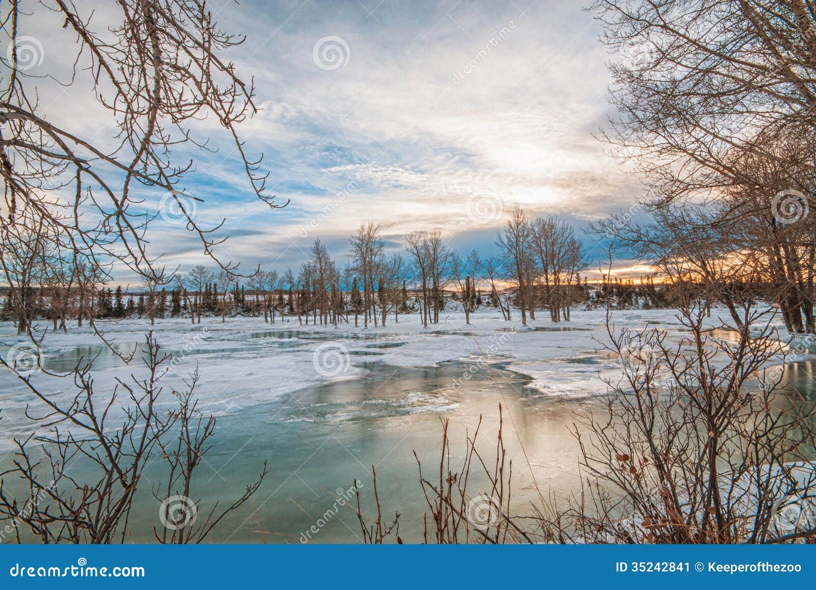 Winter Warmth stock image. Image of scene, light, river - 35242841