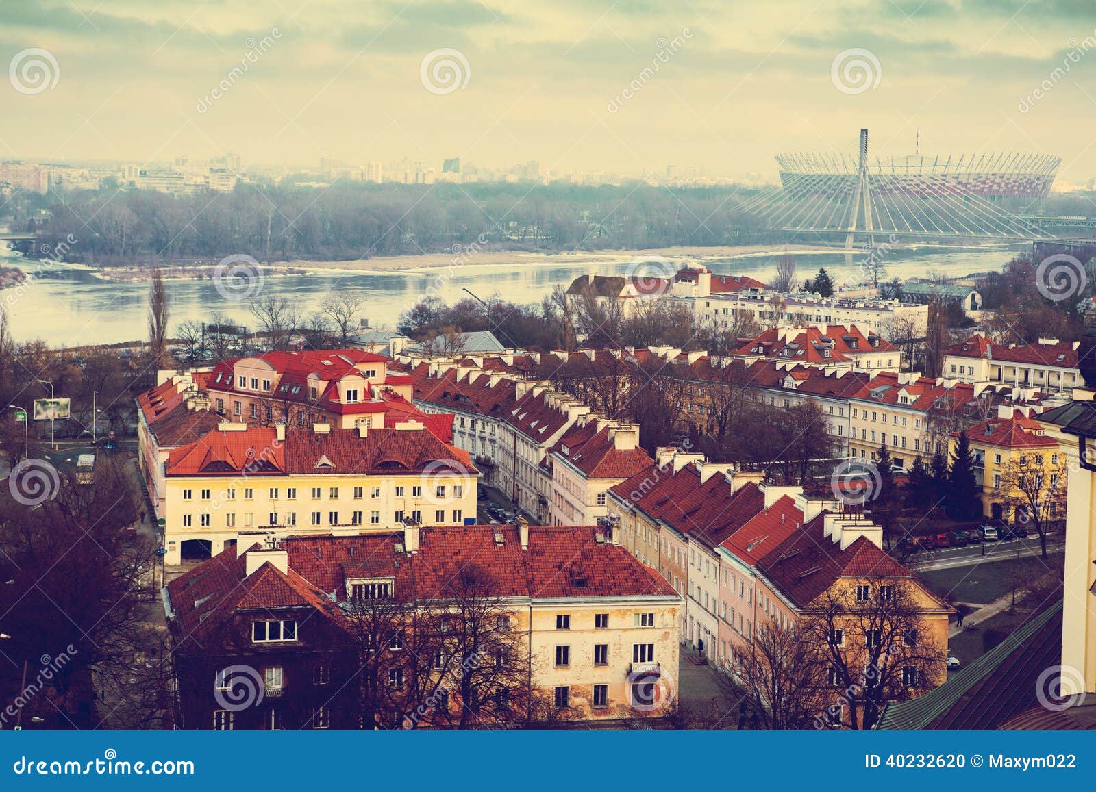 Winter in Warsaw stock photo. Image of place, heritage - 40232620