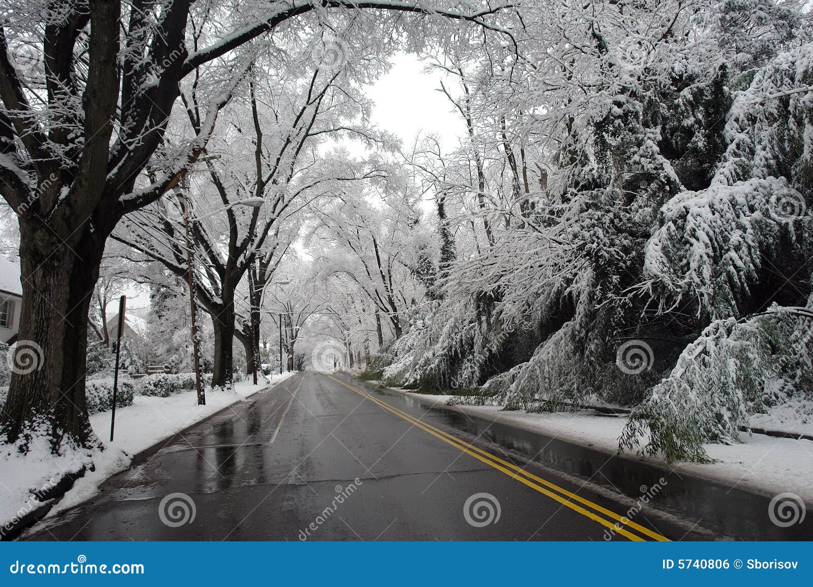 Winter in Washington DC stock photo. Image of lane, cold - 5740806