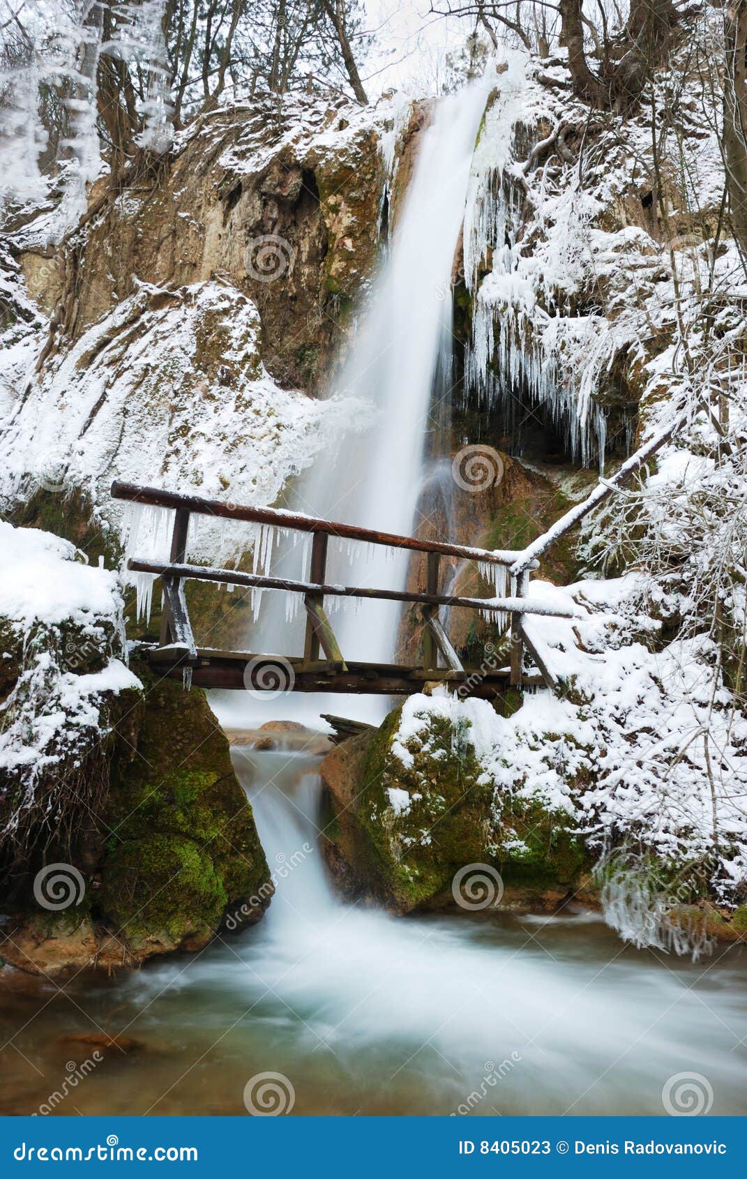 Winter Waterfall stock image. Image of season, clean, fall - 8405023