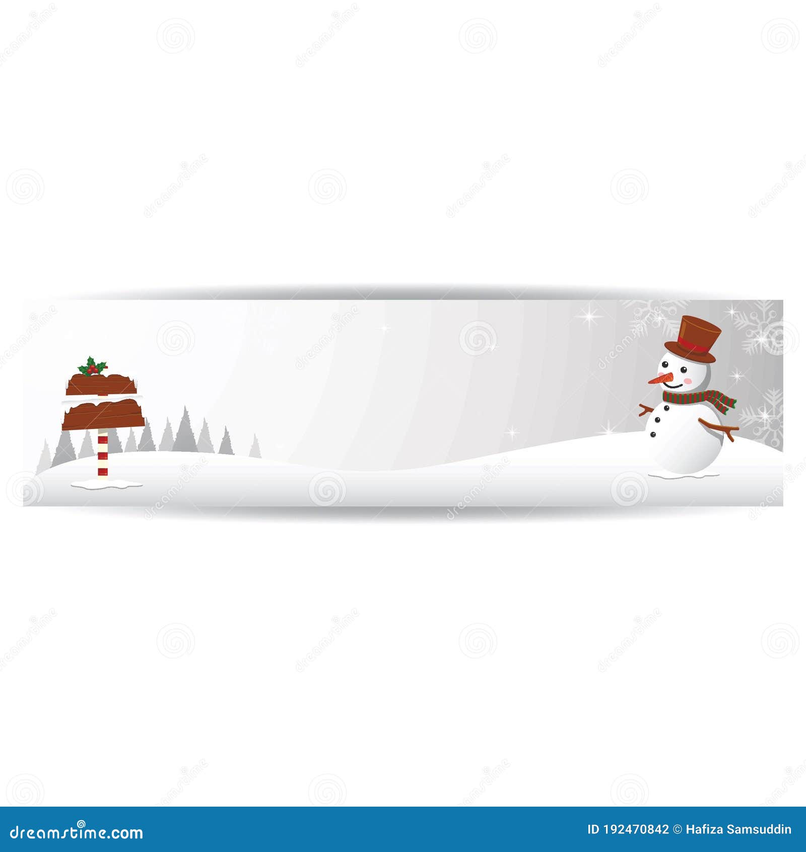Winter Web Banner Design. Vector Illustration Decorative Design Stock ...