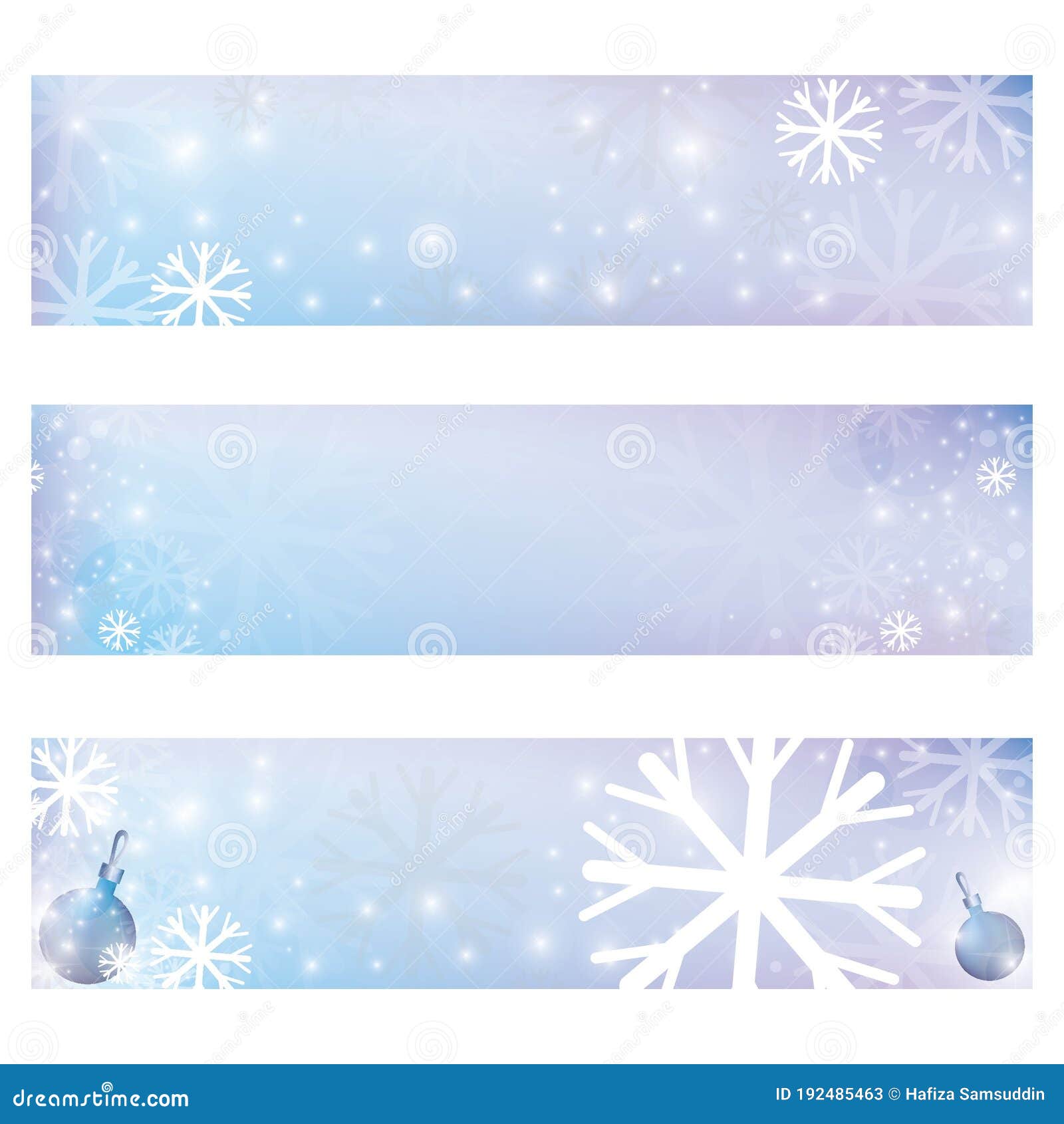 Winter Web Banner Design. Vector Illustration Decorative Design Stock ...
