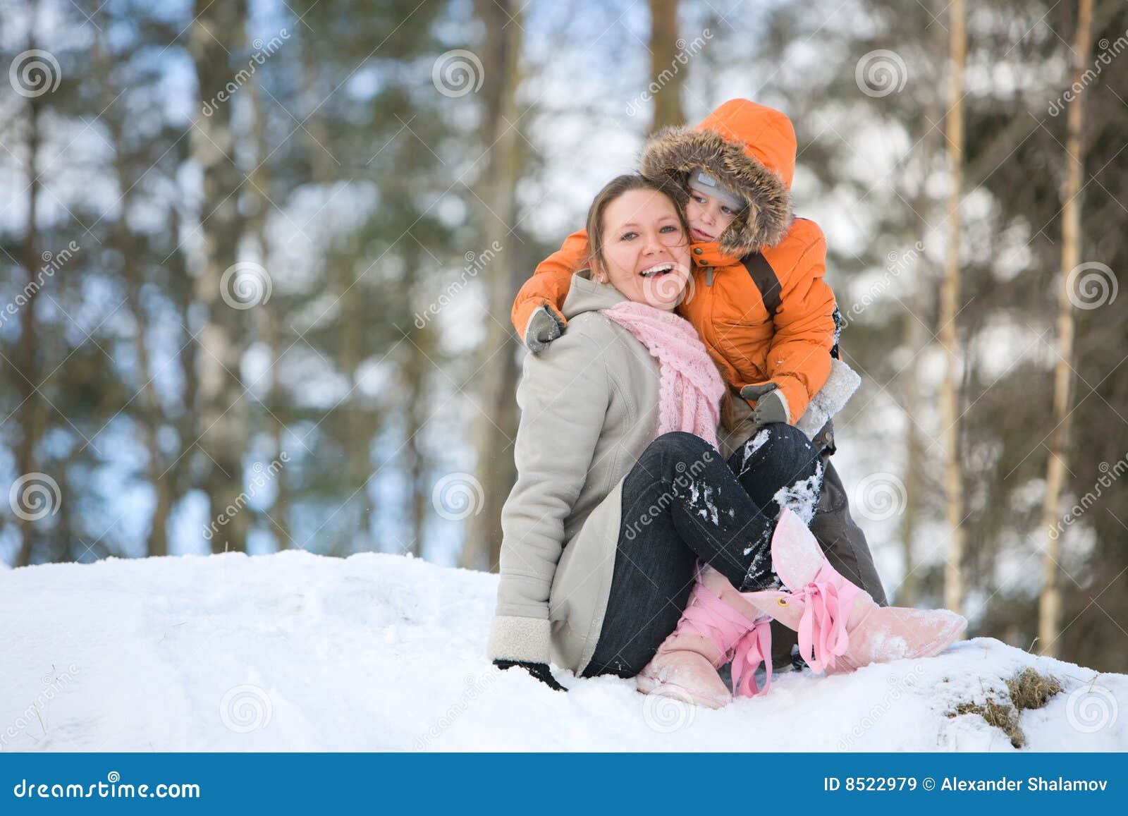 Winter weekend stock image. Image of female, casual, happy - 8522979