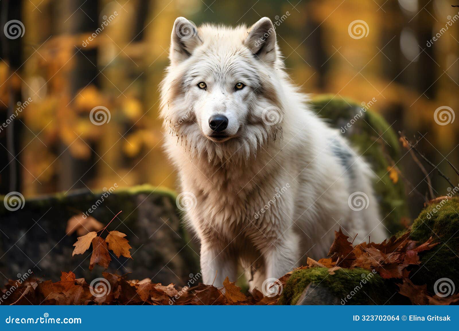 Winter White Wolf, White Fur, Nature Stock Photo - Image of mammal ...