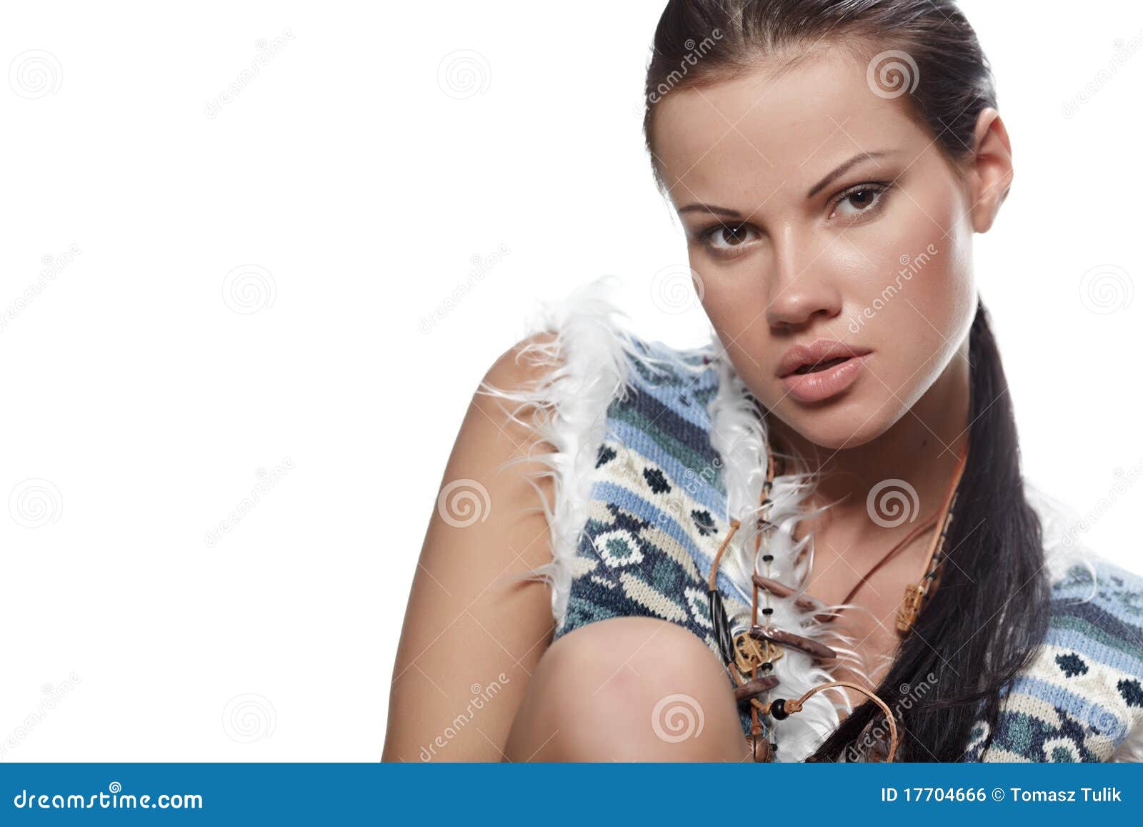 Winter wild woman stock photo. Image of female, seasonal - 17704666