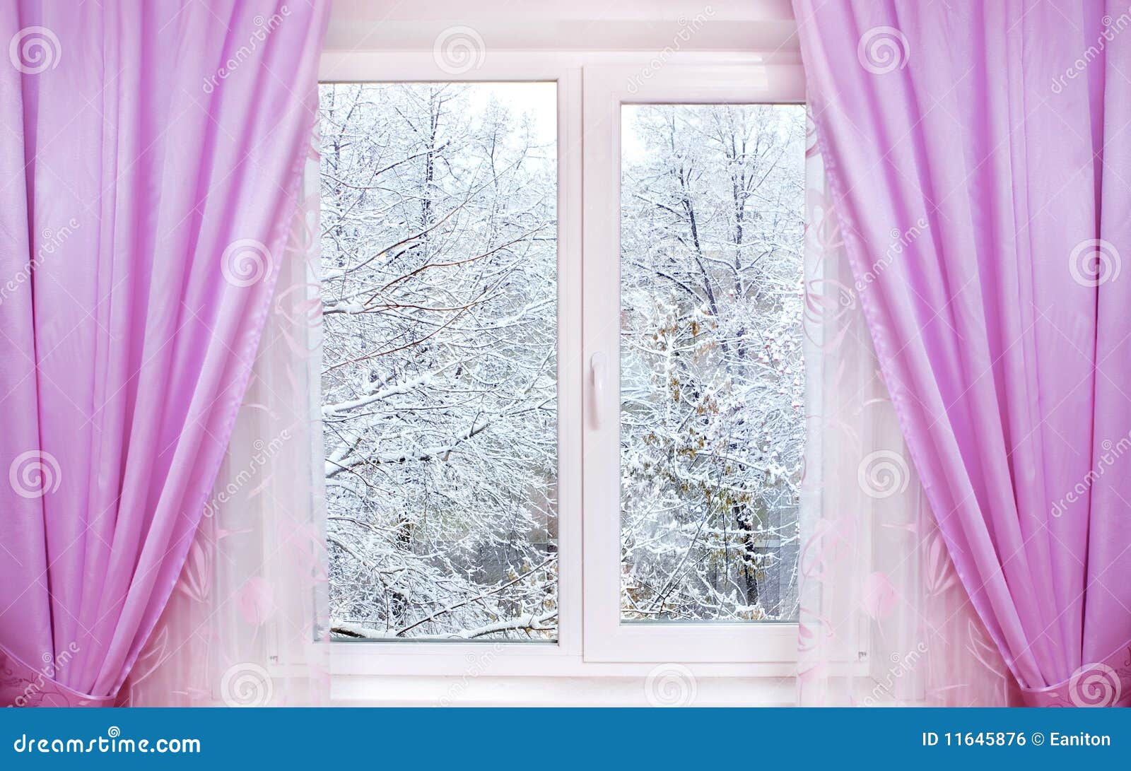 Winter from window stock photo. Image of frame, light - 11645876