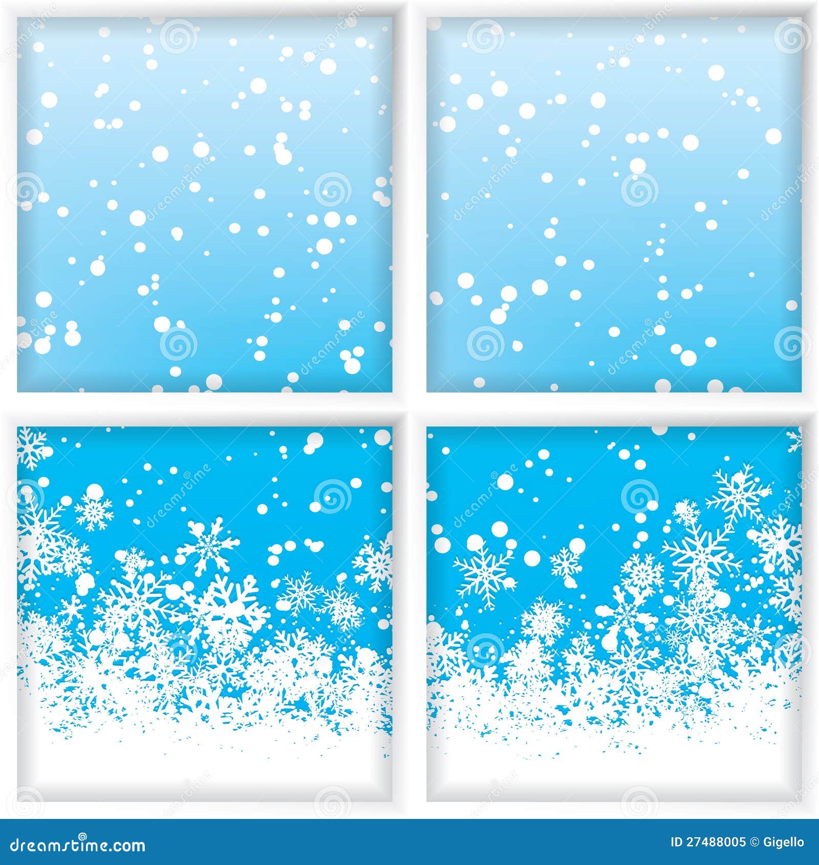 Winter through a window stock vector. Illustration of freeze - 27488005