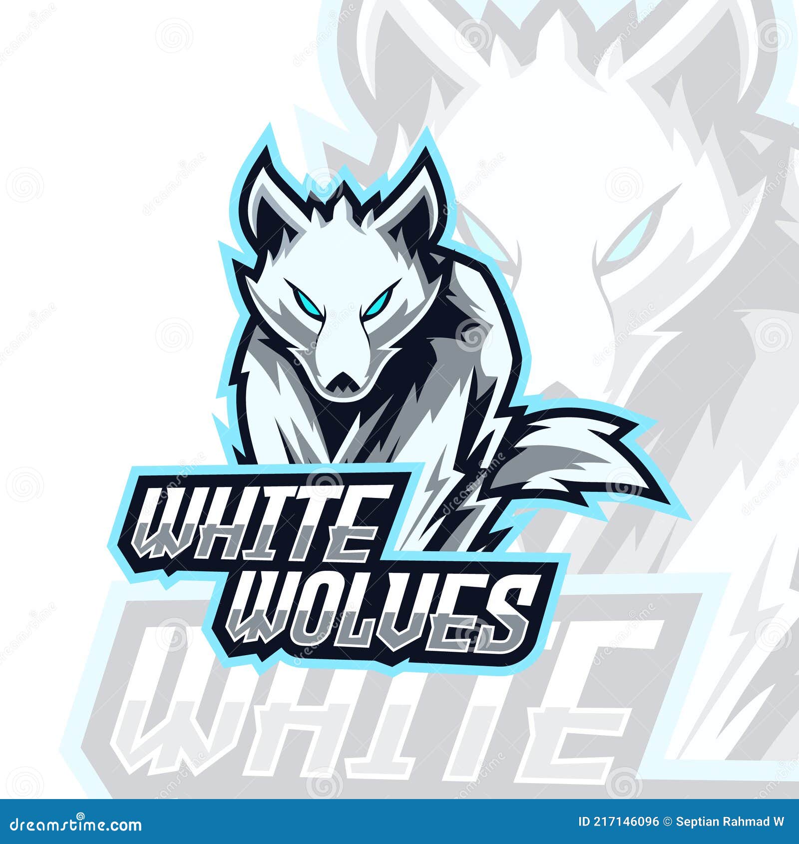Winter Wolves Modern Illustration Vector for Logo Esport Stock Vector ...