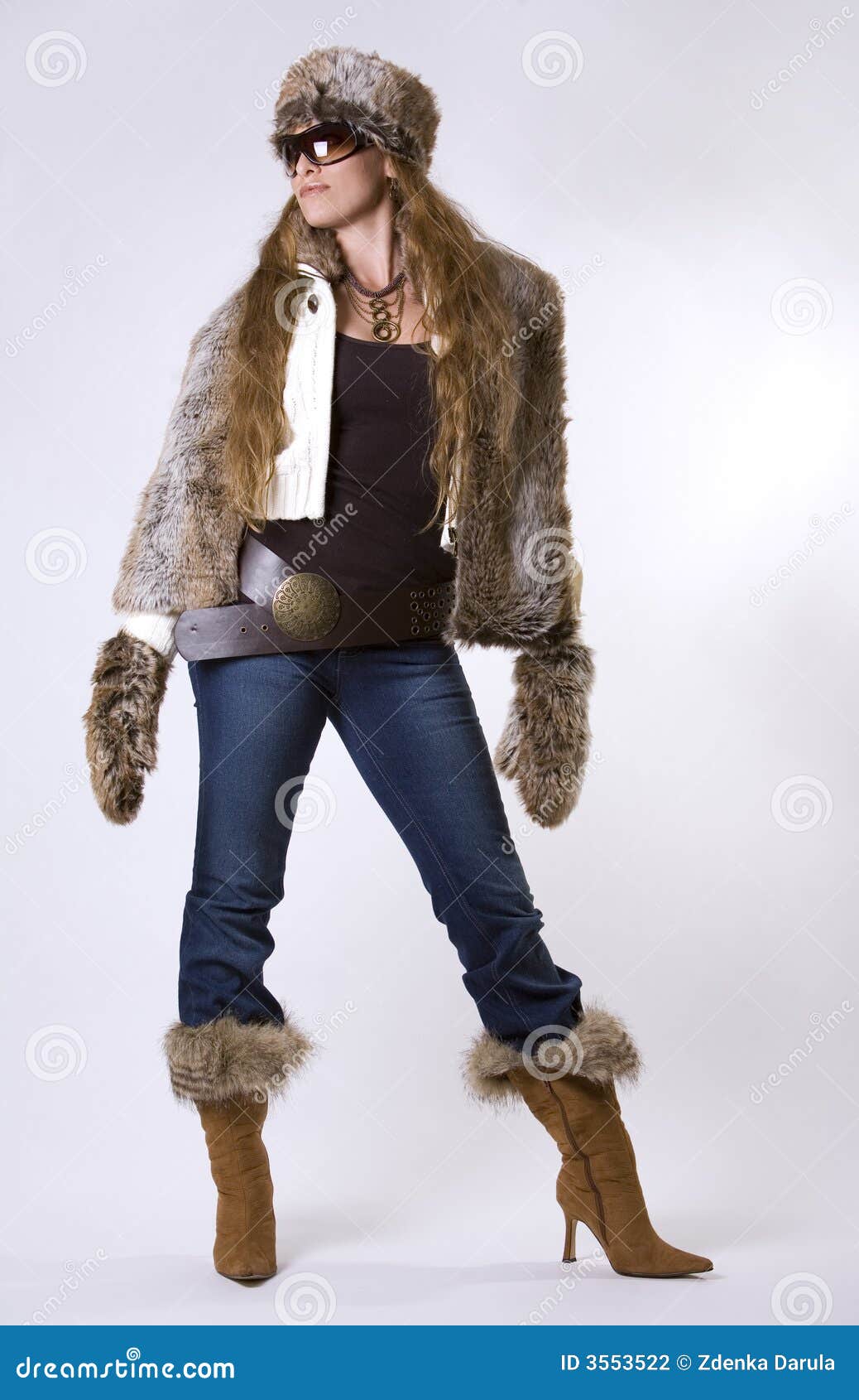 Winter woman stock photo. Image of model, hair, attractive - 3553522