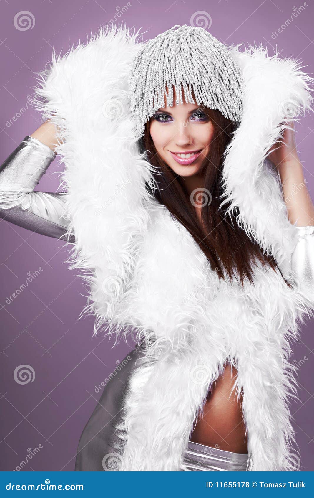 Winter woman portrait stock photo. Image of seasonal - 11655178