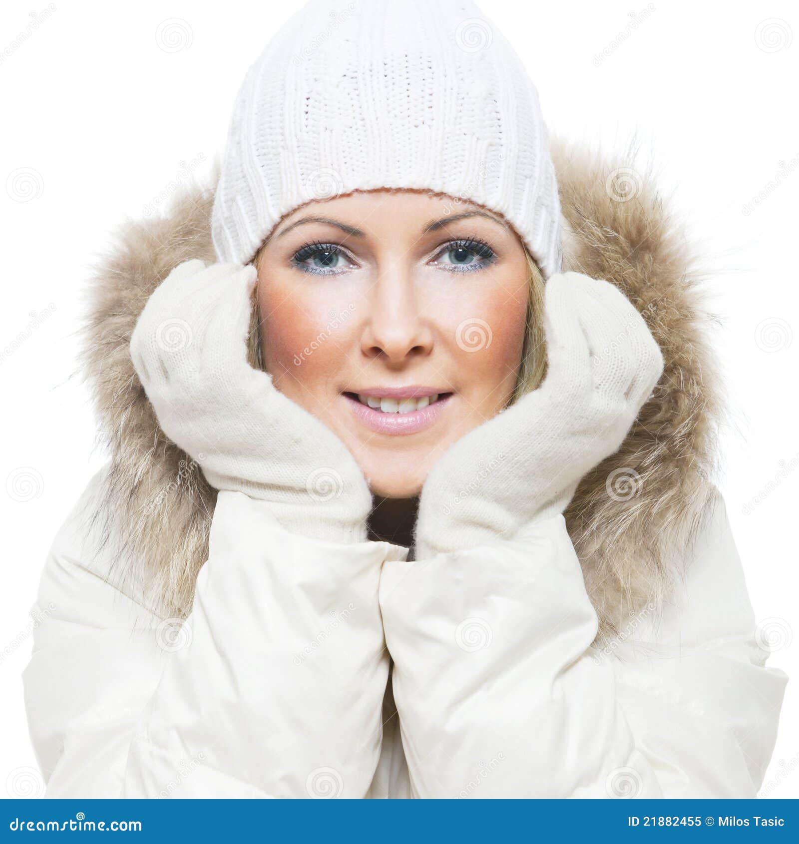Winter women stock image. Image of studio, close, portrait - 21882455