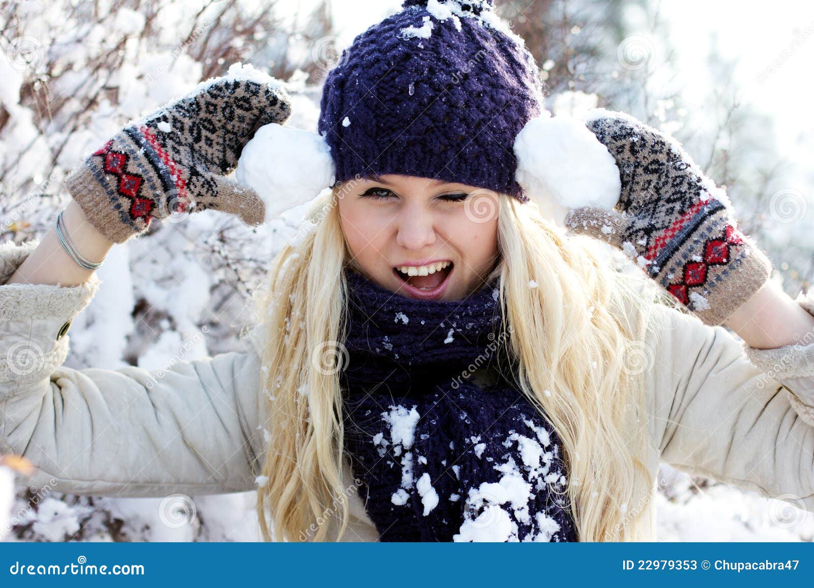 Winter women stock image. Image of healthy, lifestyle - 22979353