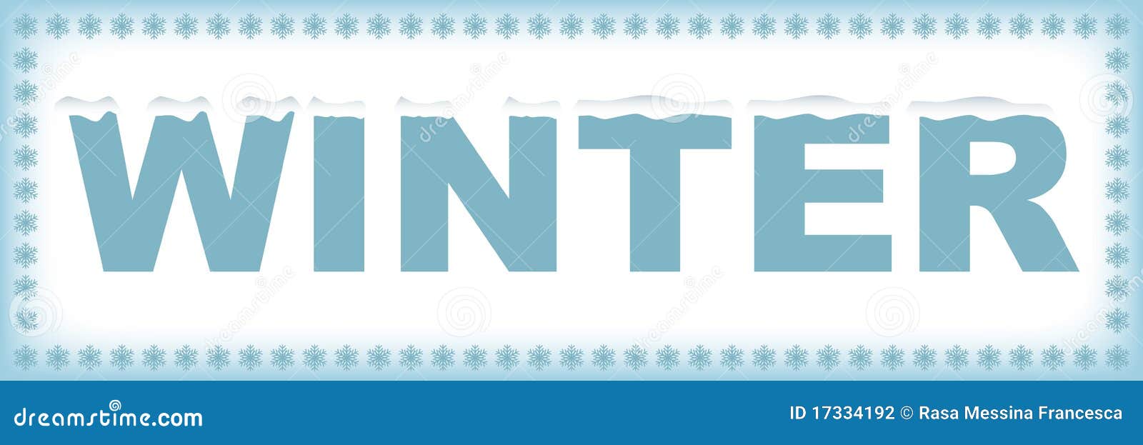 Winter word stock vector. Illustration of season, seasonal - 17334192