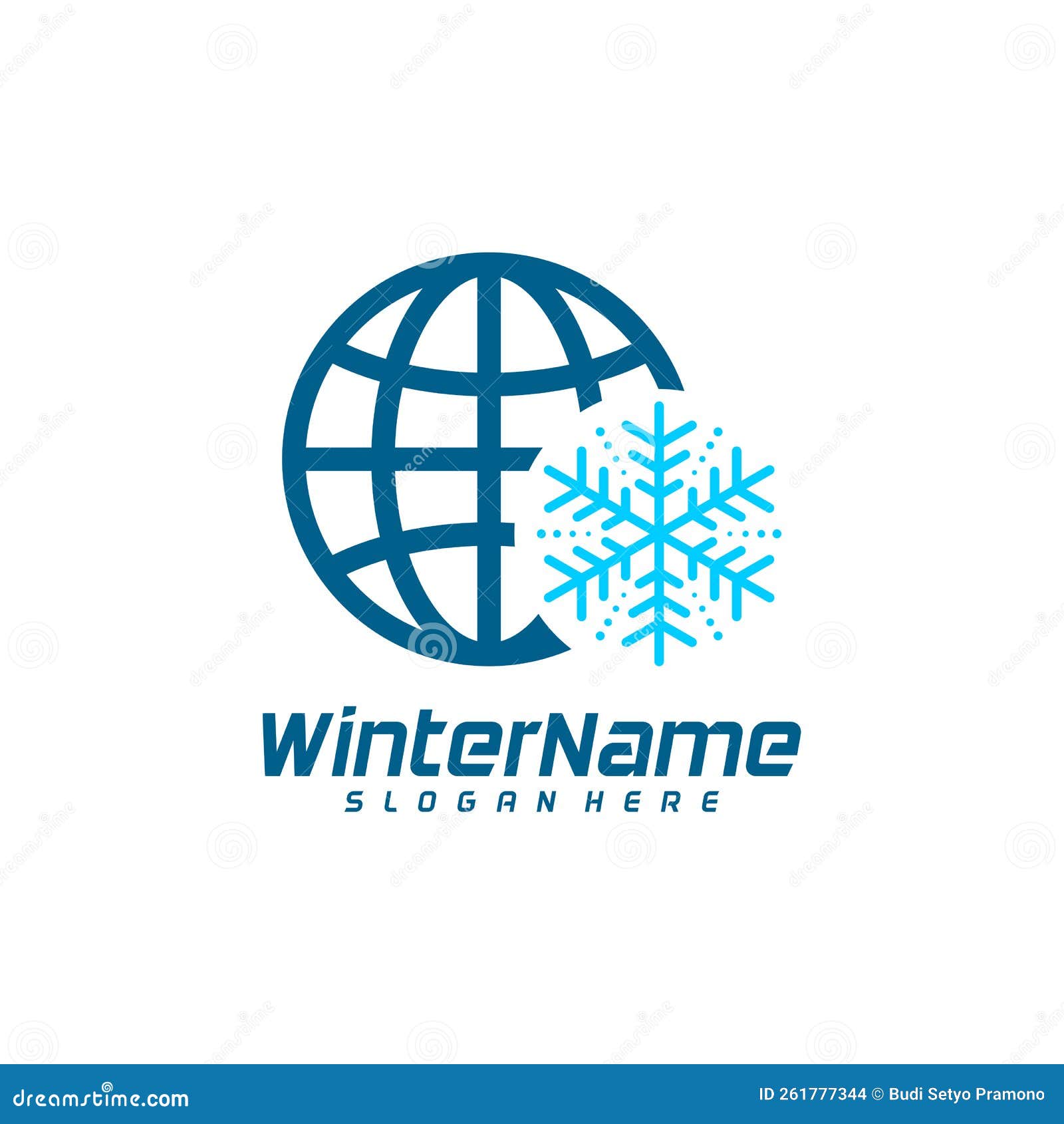 Winter World Logo Template, Winter Logo Design Vector Stock ...