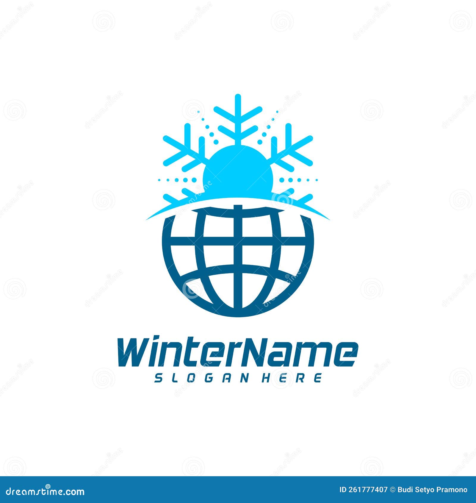 Winter World Logo Template, Winter Logo Design Vector Stock ...