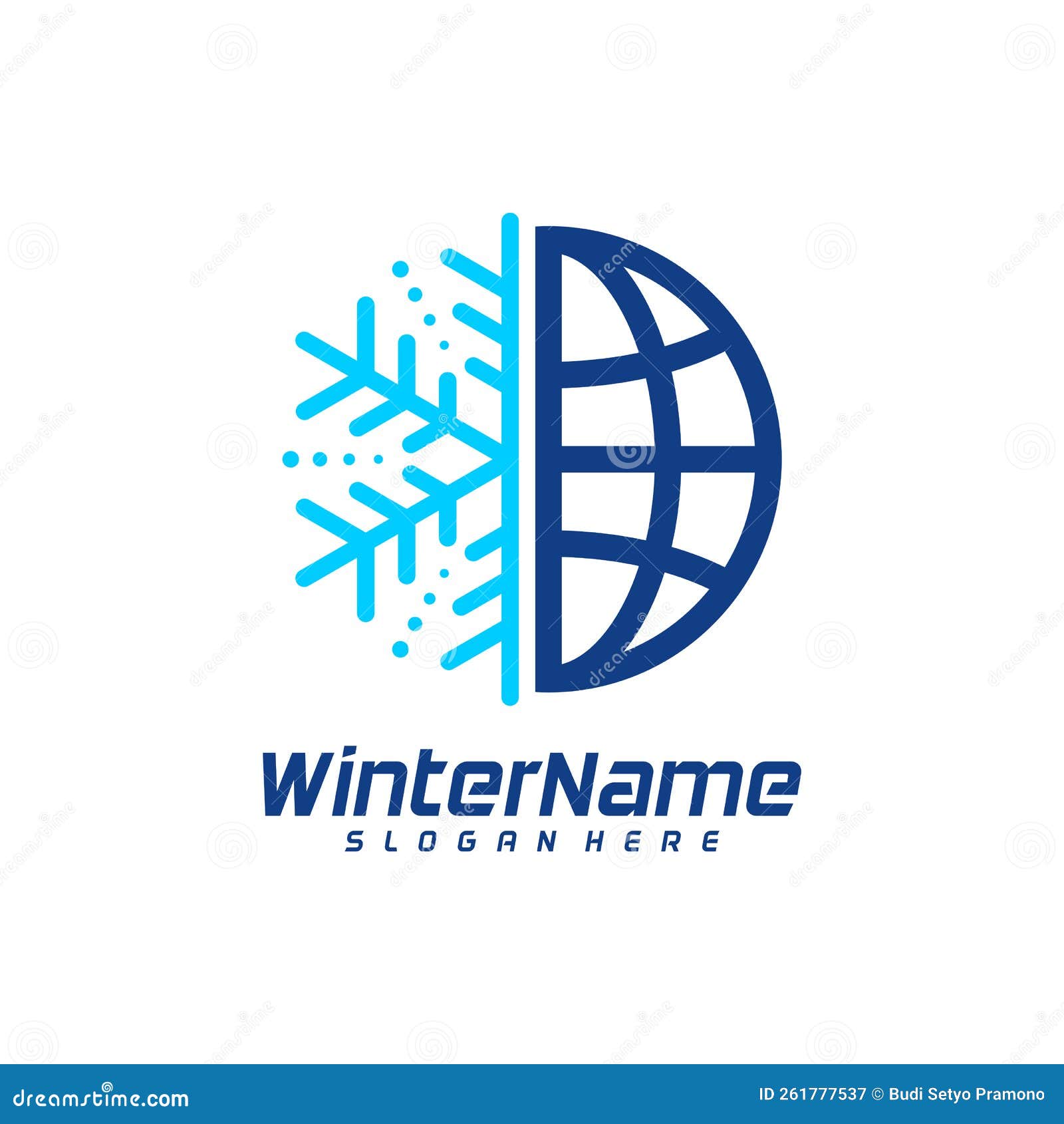 Winter World Logo Template, Winter Logo Design Vector Stock ...