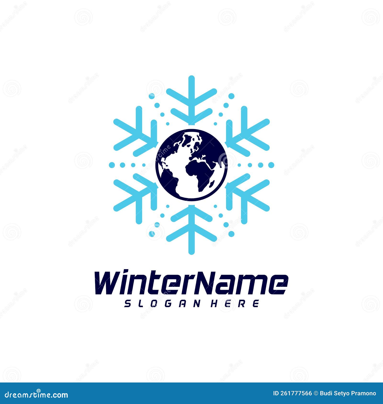 Winter World Logo Template, Winter Logo Design Vector Stock ...