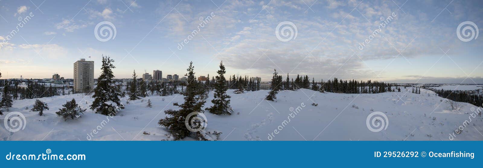 Winter in yellowknife stock photo. Image of north, area - 29526292