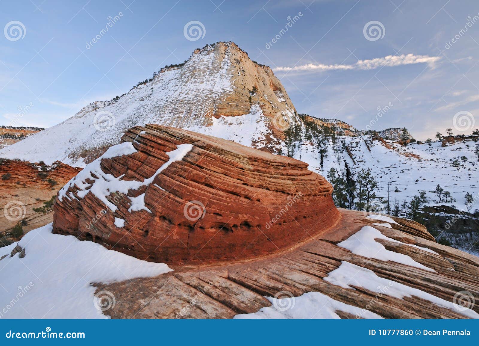 Winter Zion National Park stock photo. Image of outdoors - 10777860