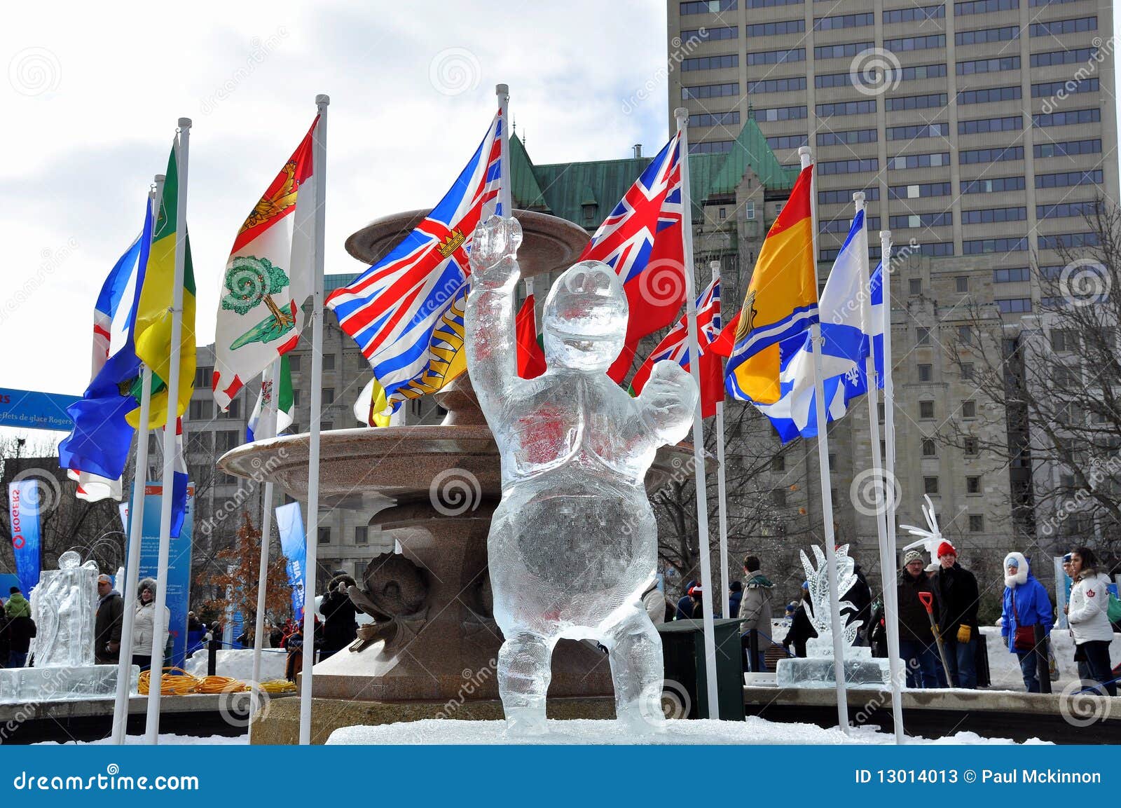 Winterlude ice sculpture editorial stock photo. Image of canada - 13014013