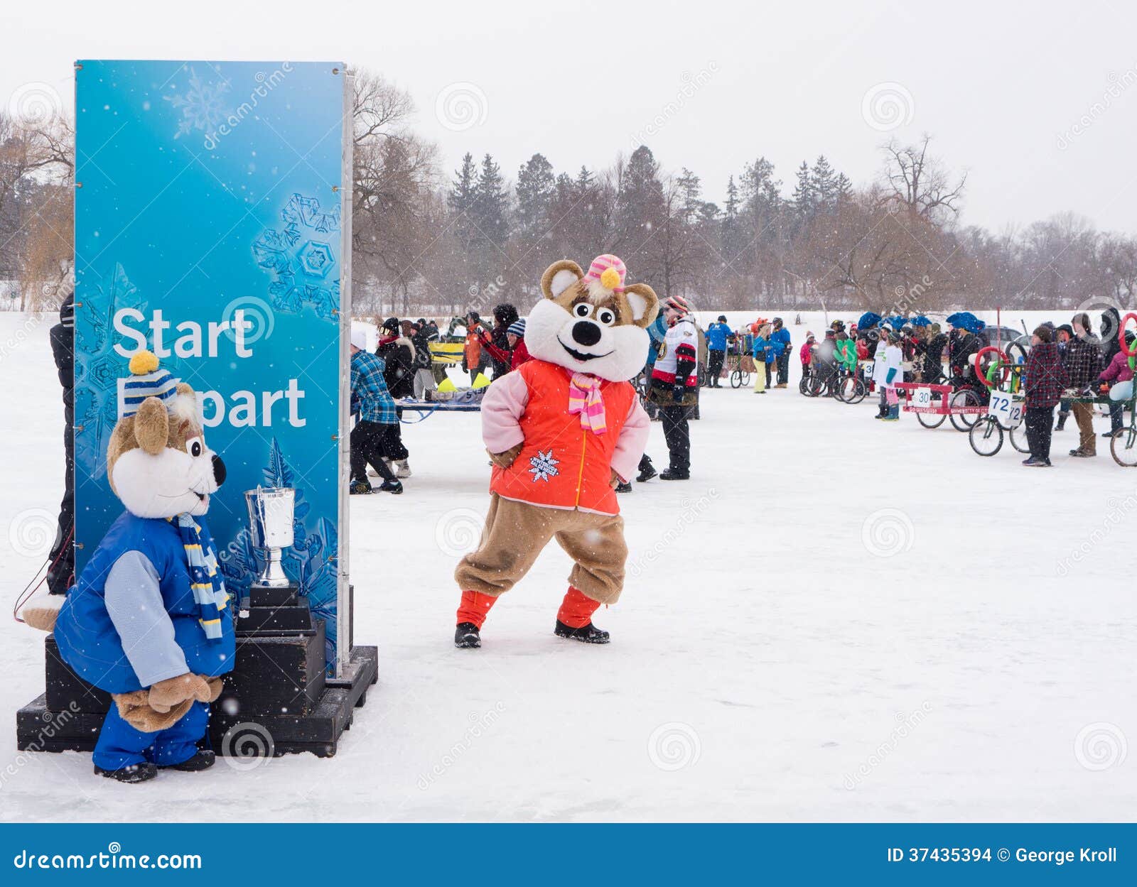 Winterlude in Ottawa, Ontario, Canada 2014 - Bed Races on the Ice ...