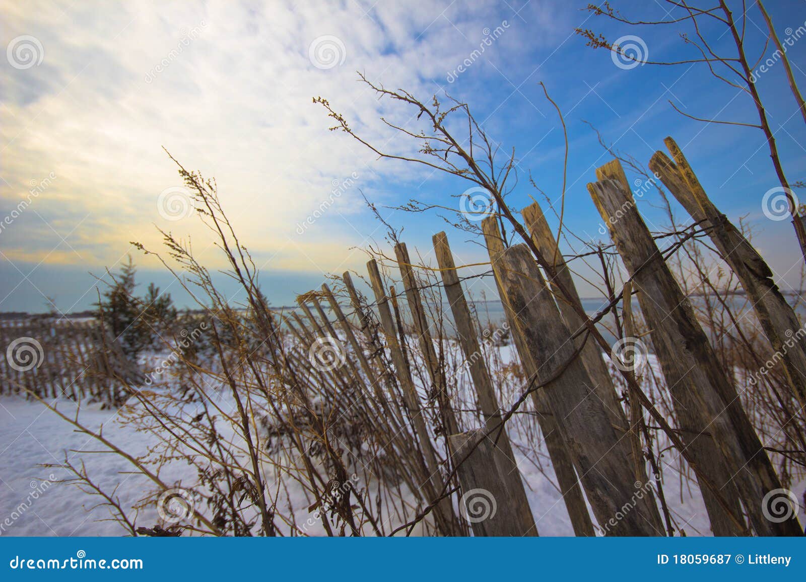Winterscape Beach stock image. Image of snow, beach, color - 18059687