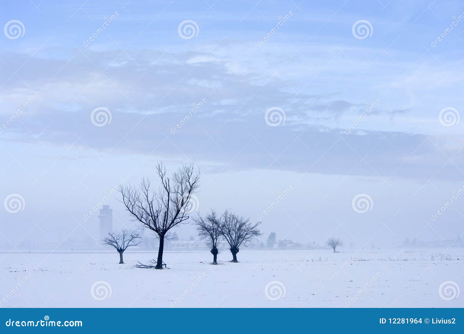 Wintry landscape stock photo. Image of alone, solitude - 12281964
