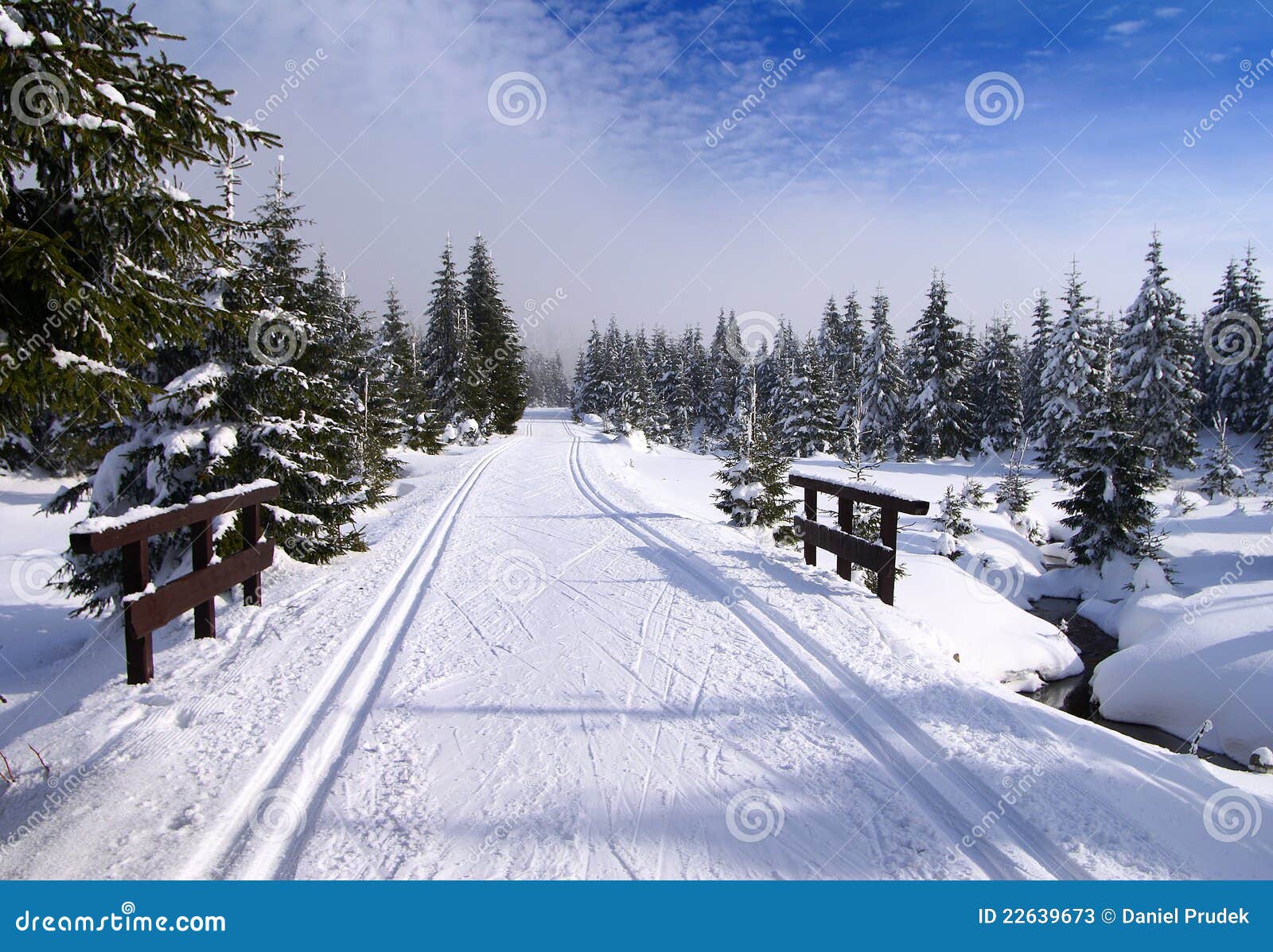 Wintry landscape scenery stock image. Image of country - 22639673