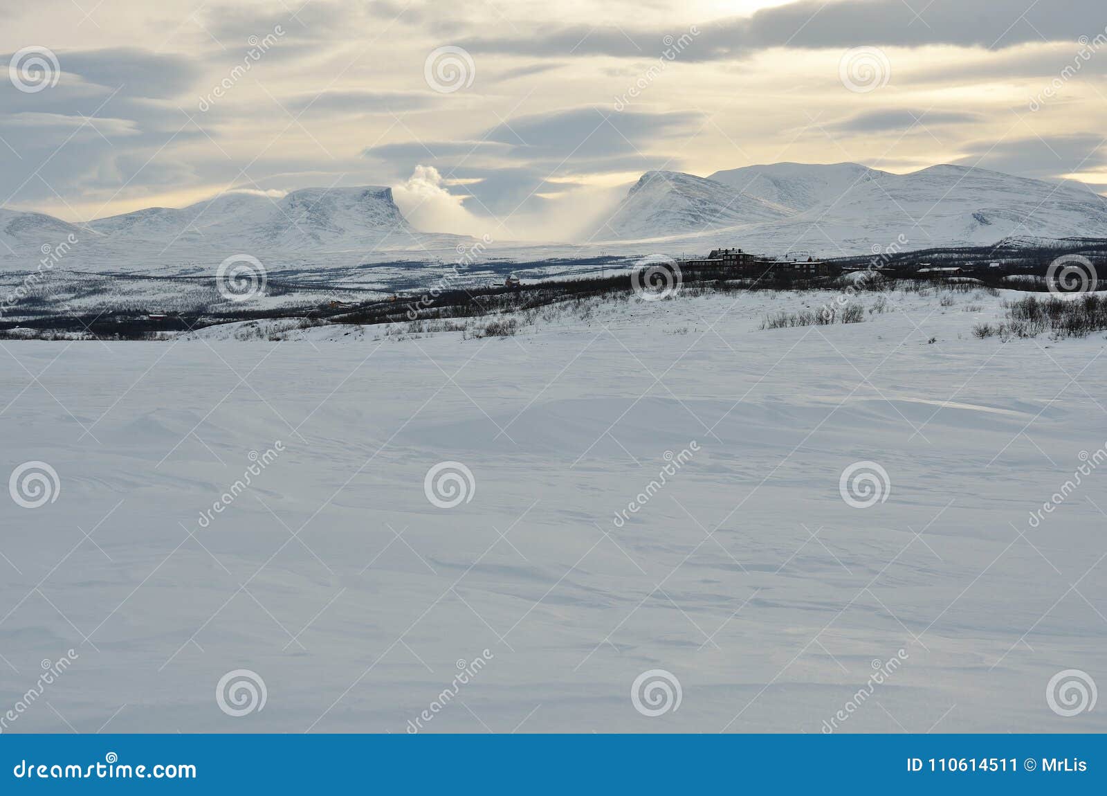 Swedish Lapland Landscape. Vistasvagge Valley In Northern Sweden ...