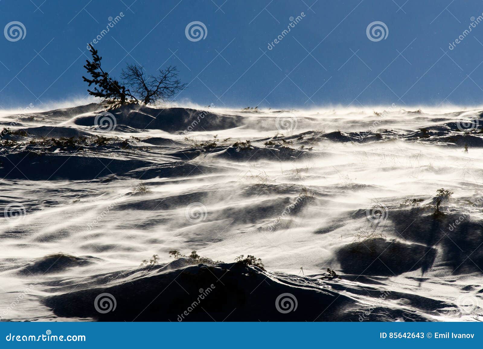 Wintry mountain stock image. Image of beautiful, wind - 85642643