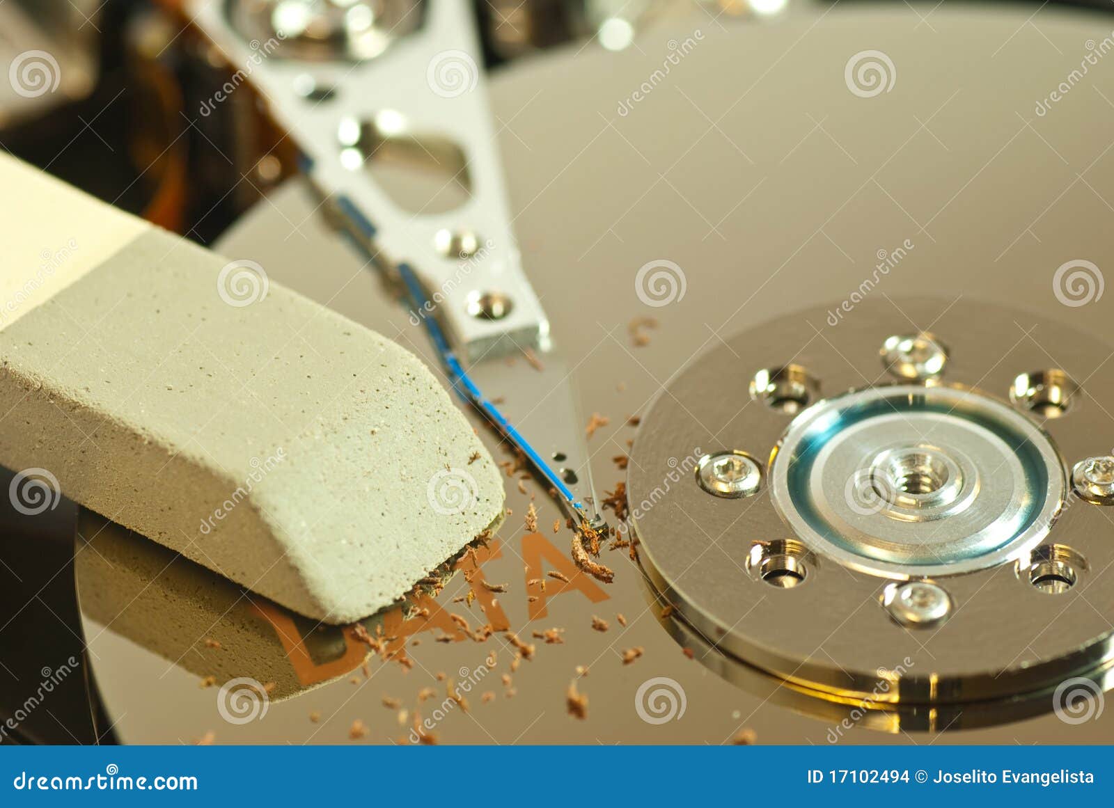 Wipe hard disk stock photo. Image of metal, essential - 17102494