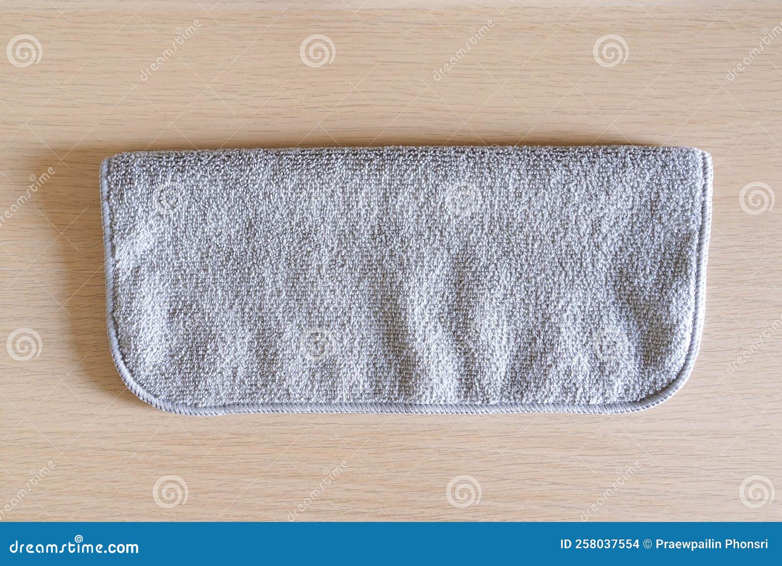 Wipe Towel Fold on Wood Table Stock Photo - Image of dishcloth, cloth ...