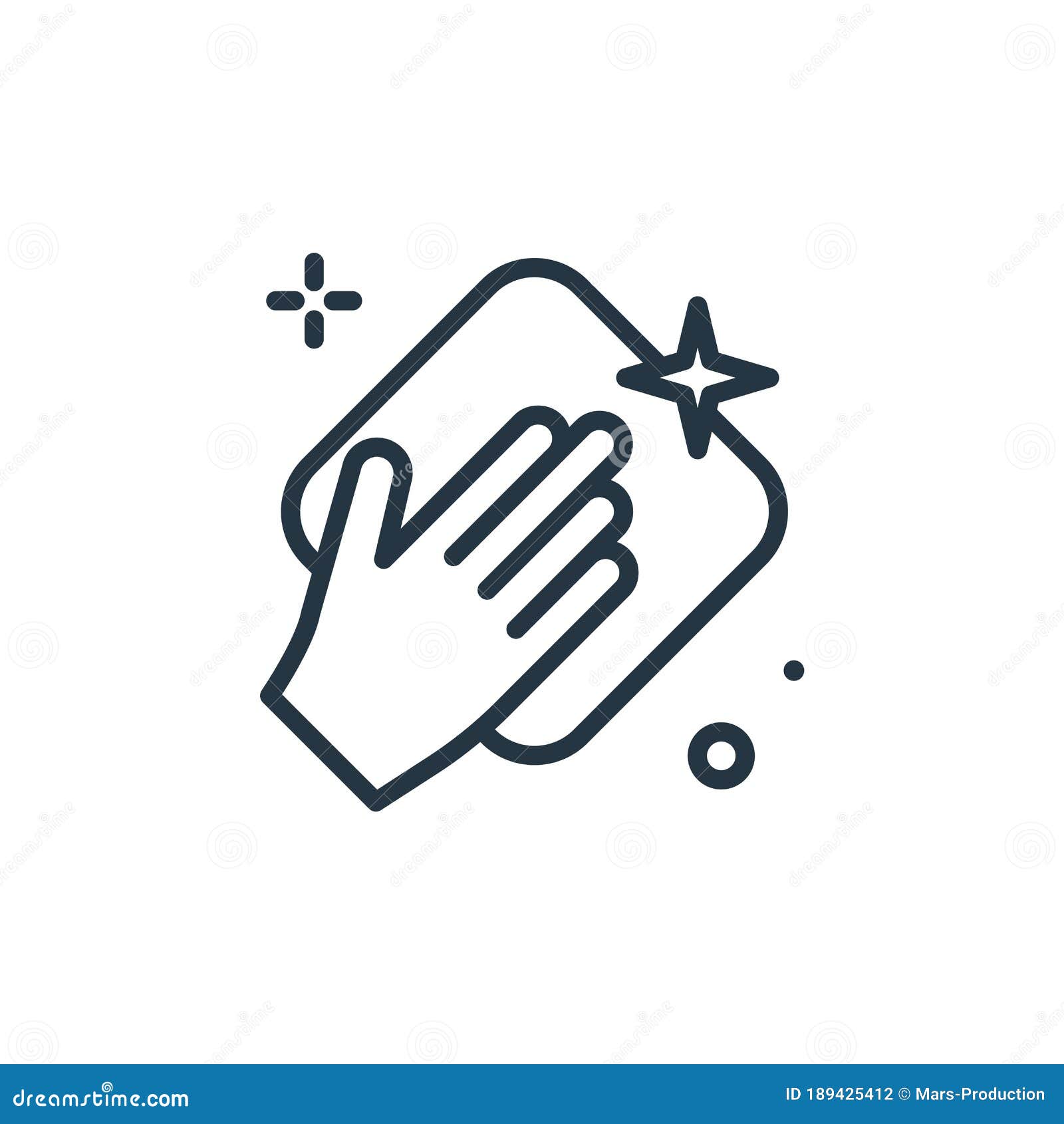 Wipe Vector Icon Isolated on White Background. Outline, Thin Line Wipe ...