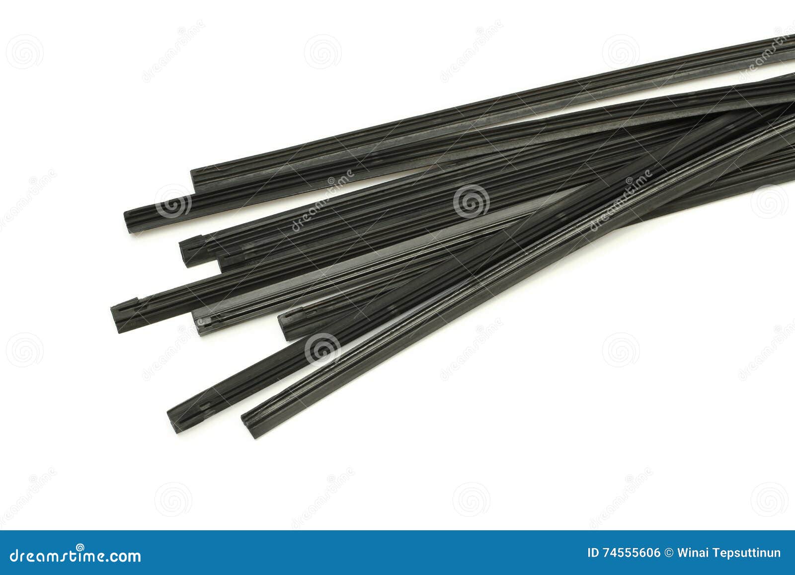 Wiper blade rubber refill stock photo. Image of auto - 74555606